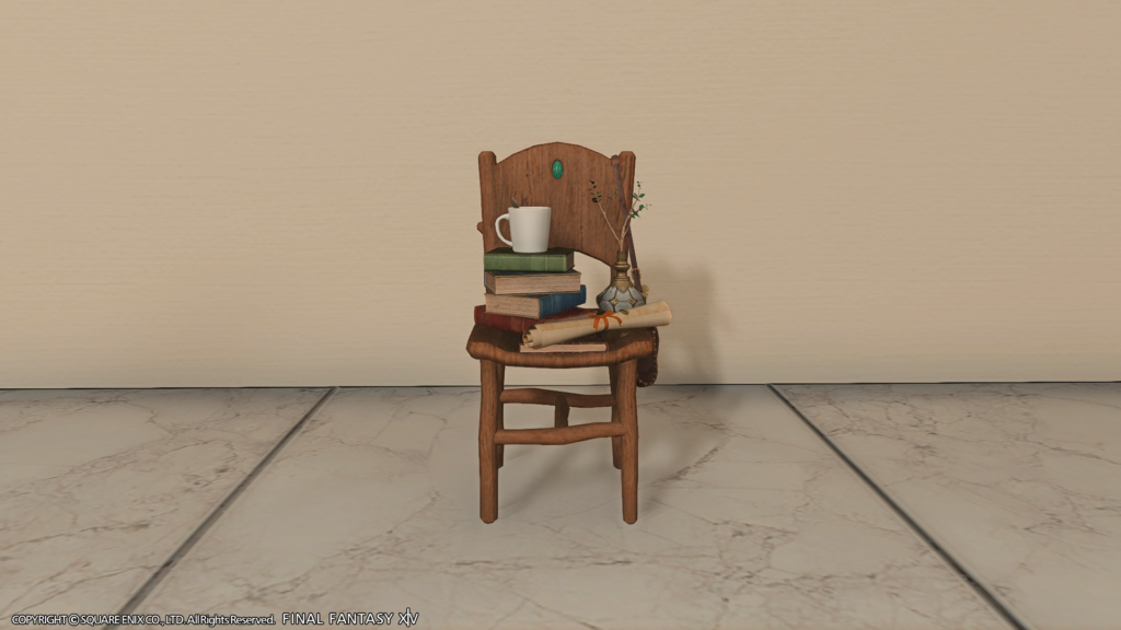 スロッピーチェア | ぽん子のアトリエ│FF14ハウジング・お役立ちサイト